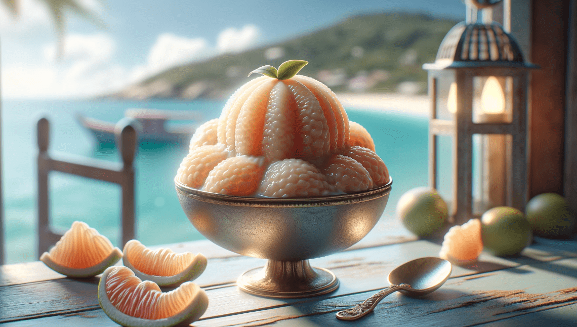 La recette de la glace au chadeck - Petit Cocotier